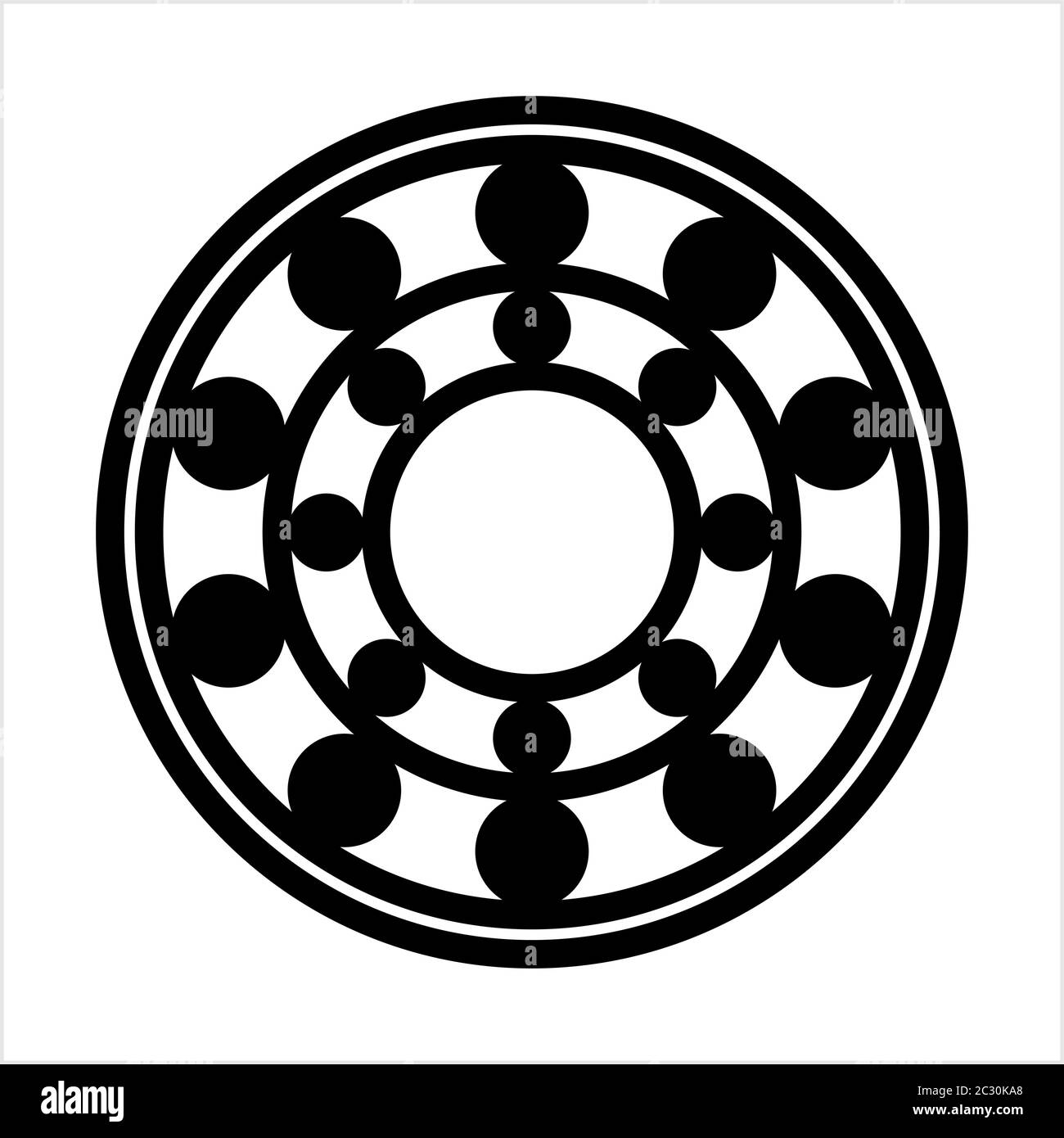 Bearing Icon, Ball Bearing Icon Vector Art Illustration Stock Vector ...