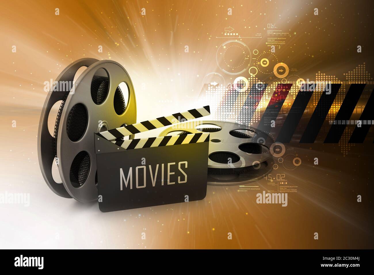 Movie clapper board 35mm hi-res stock photography and images - Alamy