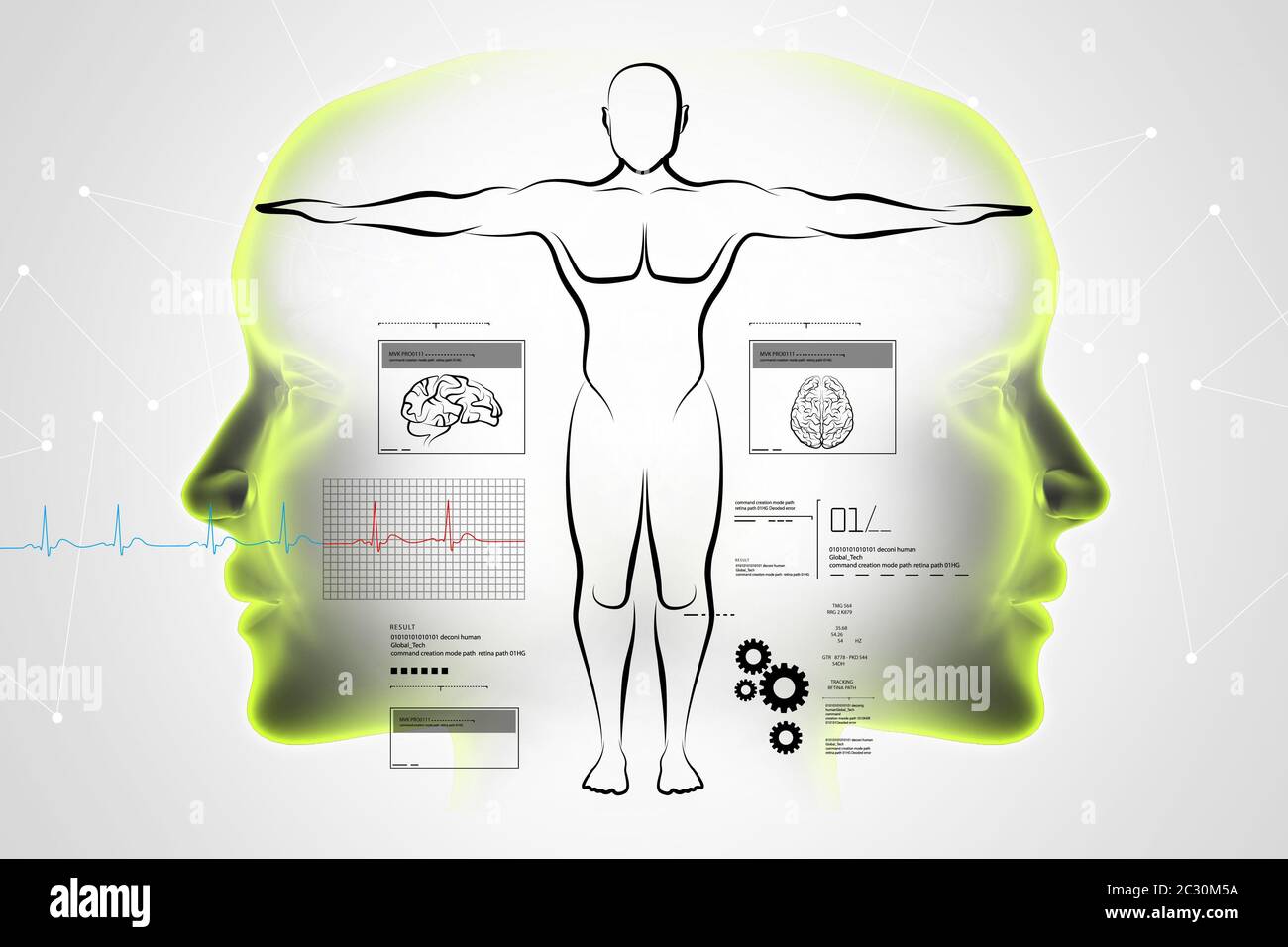 Sketch of human body Stock Photo - Alamy