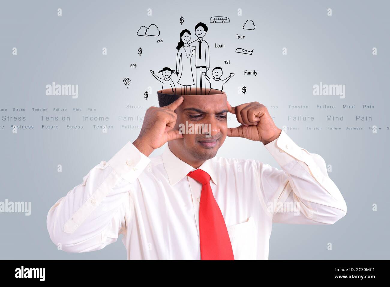 Man daydreaming family hi-res stock photography and images - Alamy