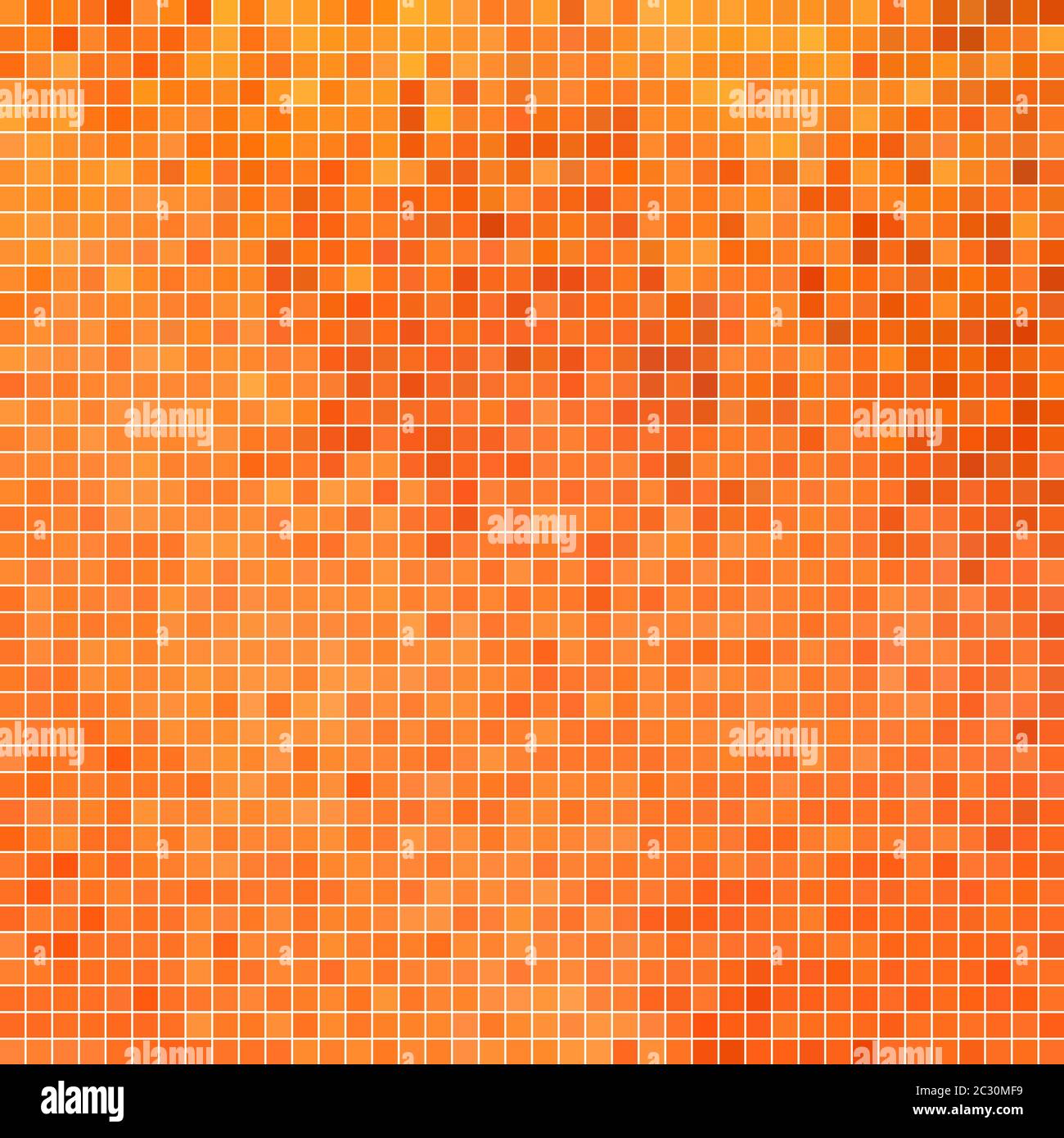 abstract square pixel mosaic background - orange Stock Photo - Alamy