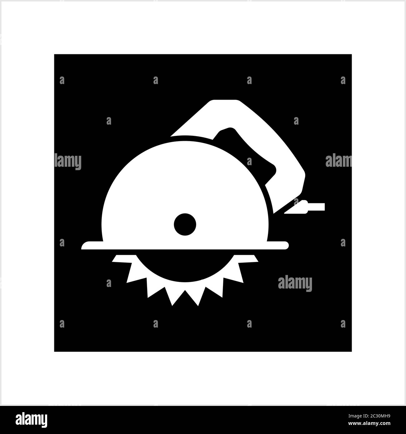 Power Saw Icon, Circular Saw Icon Vector Art Illustration Stock Vector ...