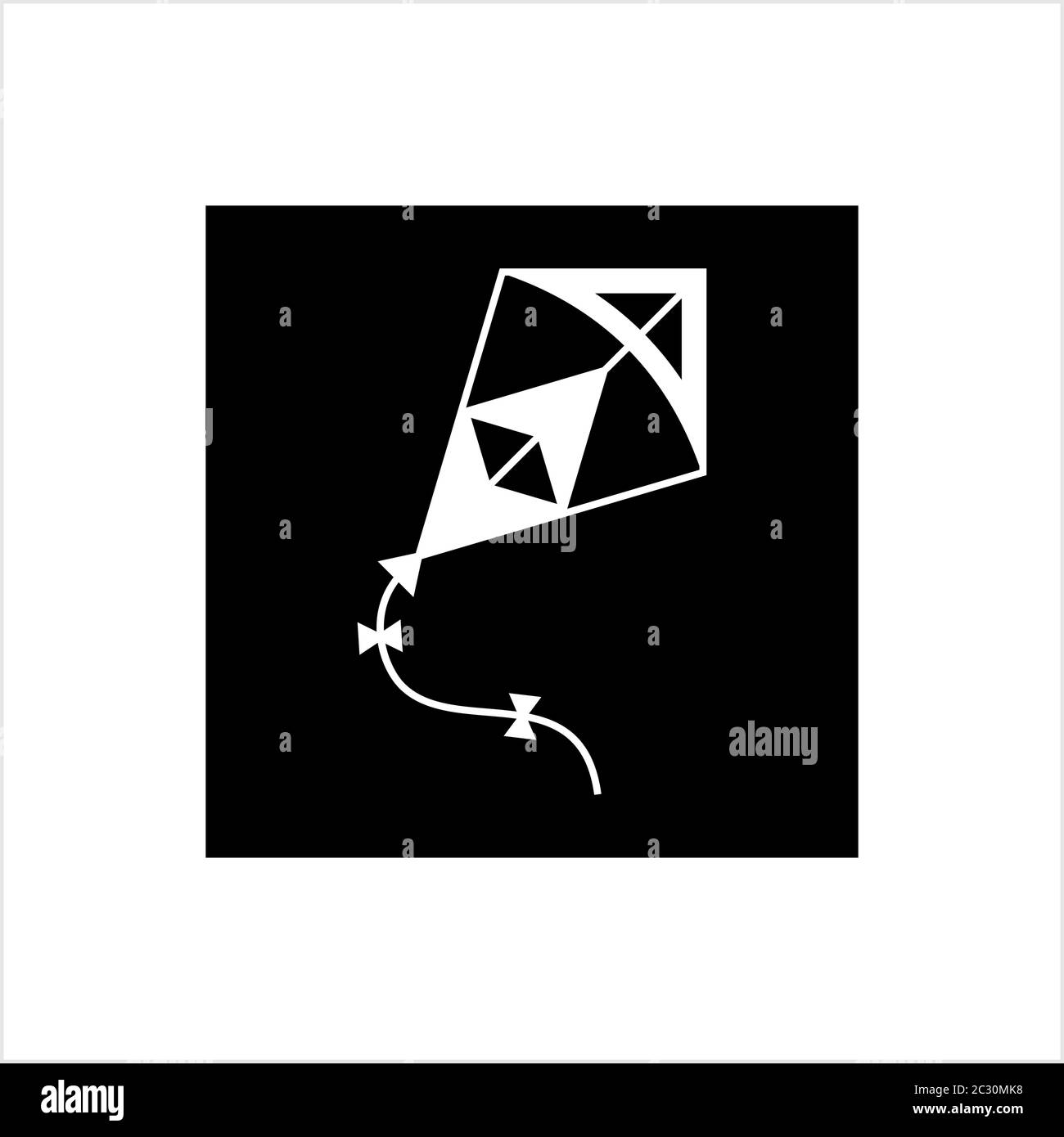 Kite Icon, Design Vector Art Illustration Stock Vector Image & Art - Alamy