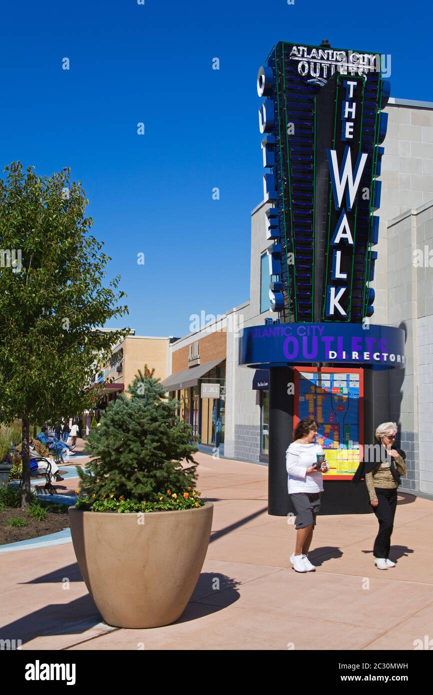 The Walk Outlet Shopping Mall, Atlantic City, New Jersey, USA Stock ...