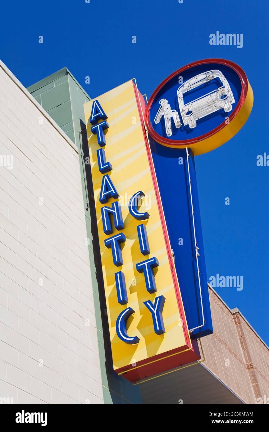 Bus Terminal, Atlantic City, New Jersey, USA Stock Photo - Alamy