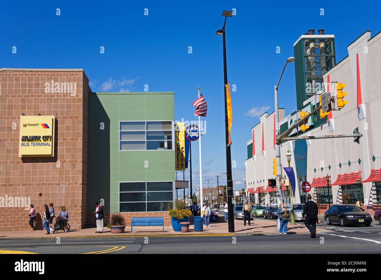 Bus Terminal, Atlantic City, New Jersey, USA Stock Photo - Alamy