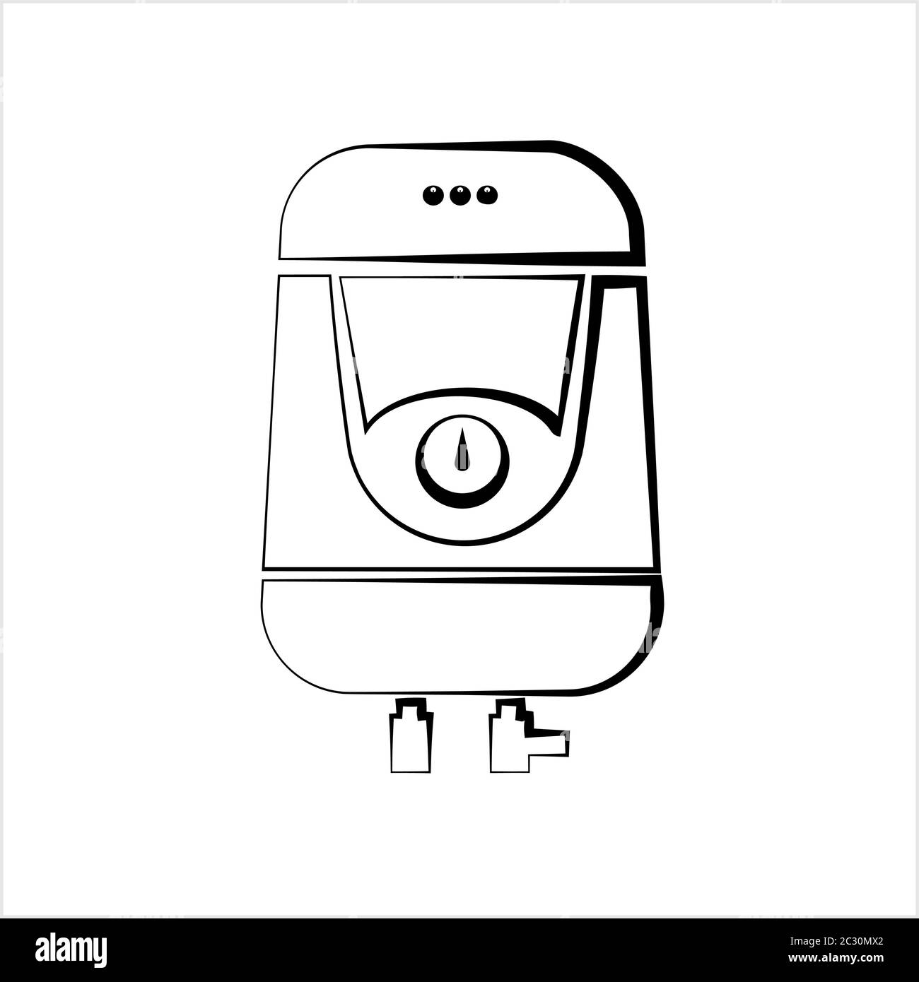 Geyser Icon, Design Vector Art Illustration Stock Vector Image & Art ...