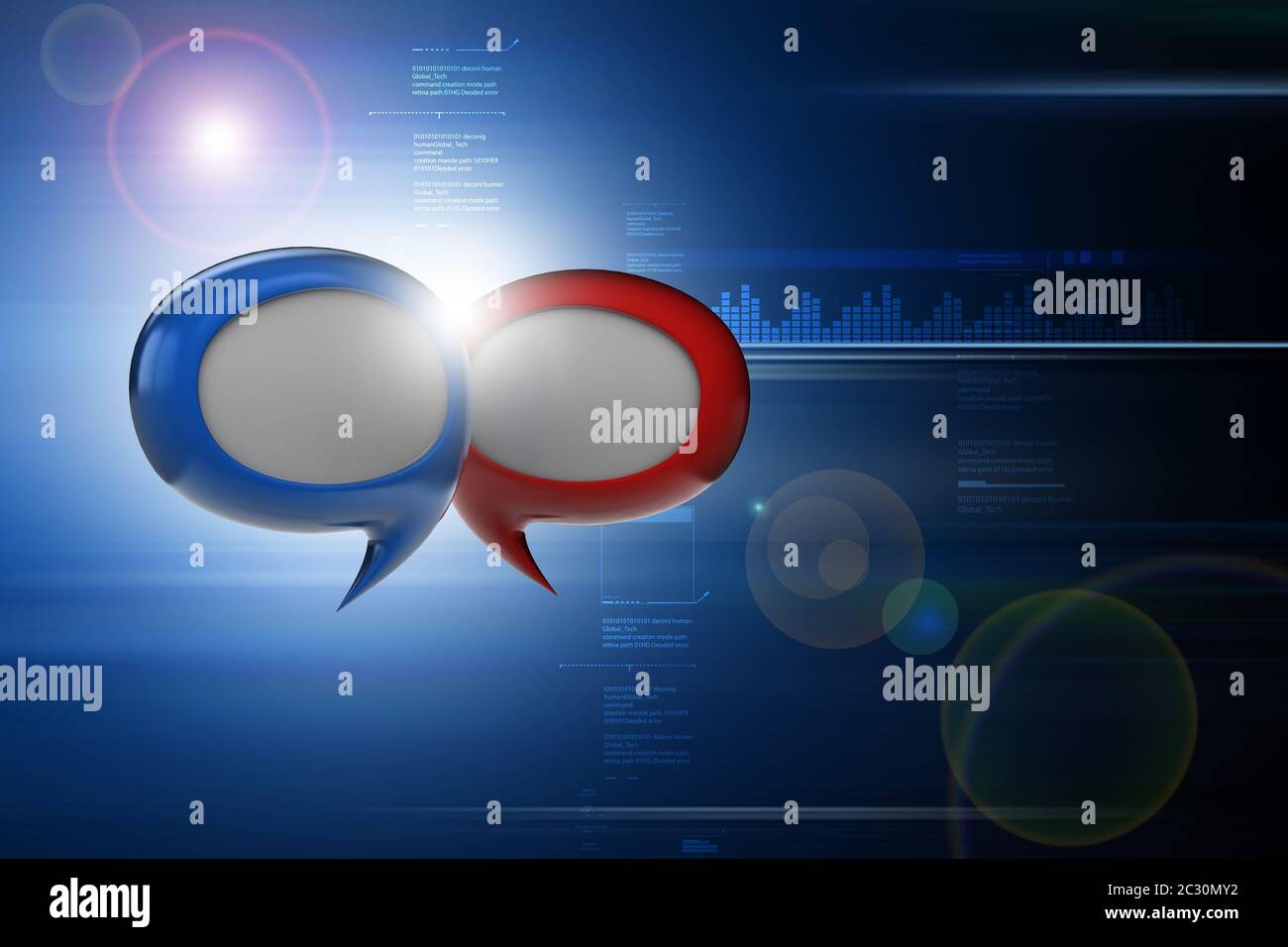 Social media 3d bubbles hi-res stock photography and images - Alamy