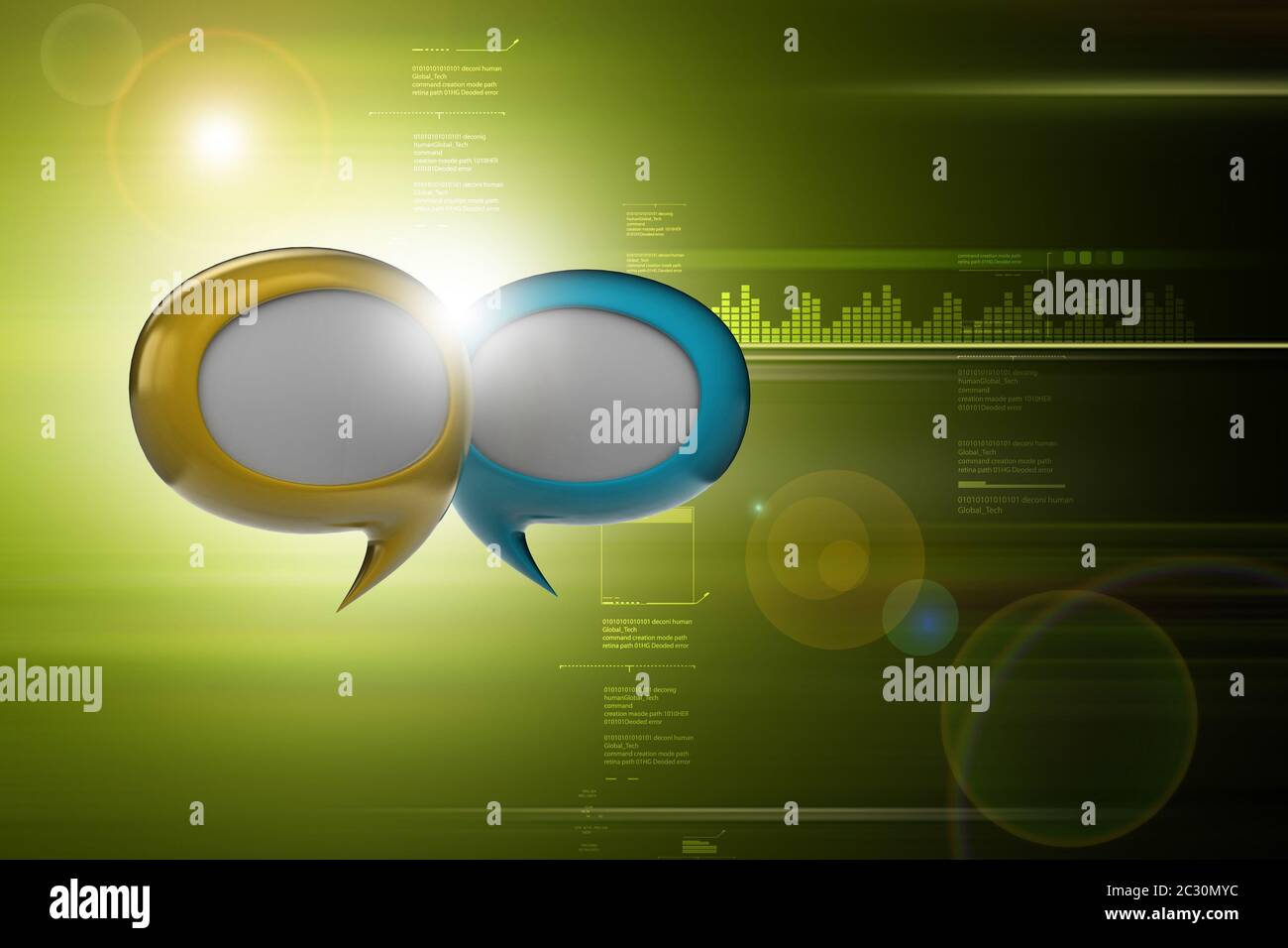 Social media 3d bubbles hi-res stock photography and images - Alamy