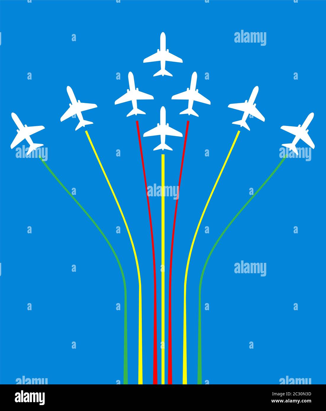 Aircraft in display Stock Vector Images - Alamy