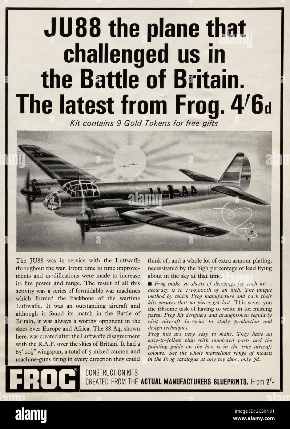 Vintage advertisement for Frog plastic model kits Stock Photo - Alamy