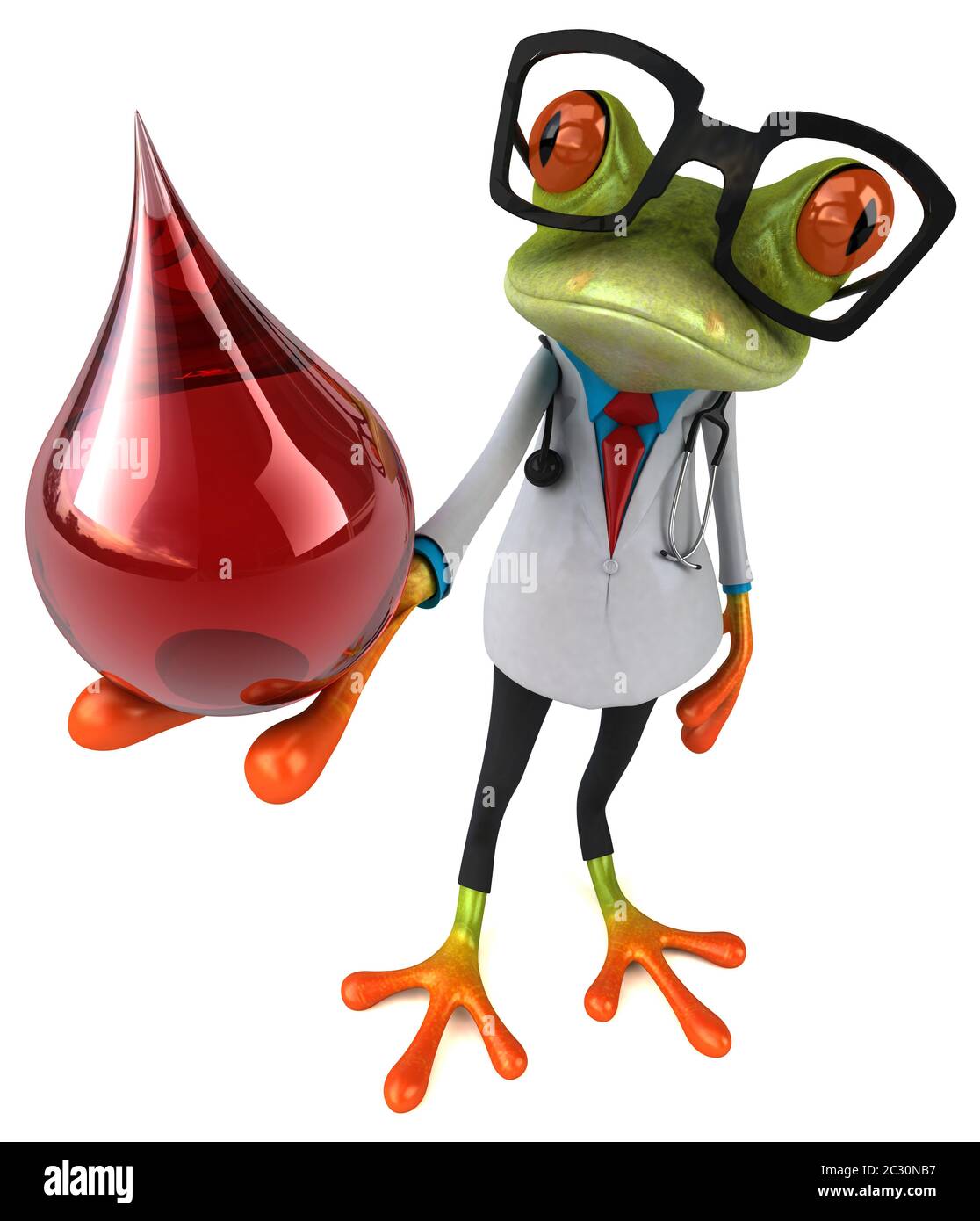 Frog doctor - 3D Illustration Stock Photo - Alamy