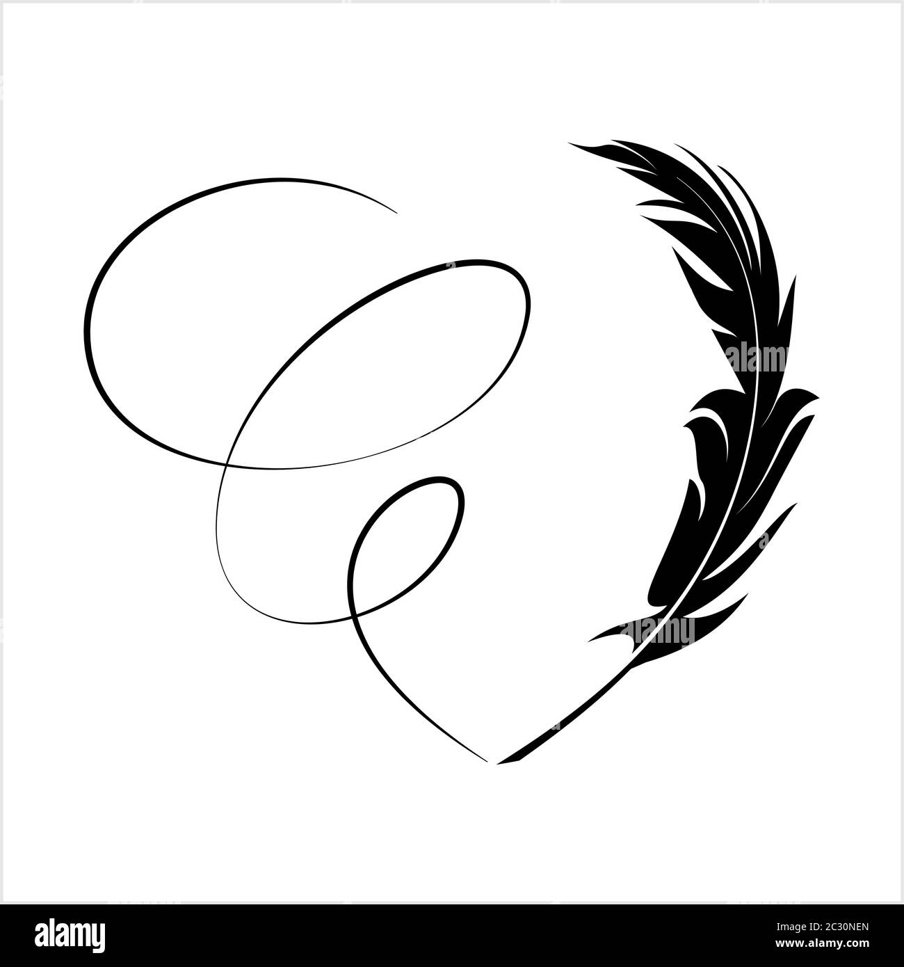 Quill Icon, Quill Vector Art Illustration Stock Vector Image & Art - Alamy