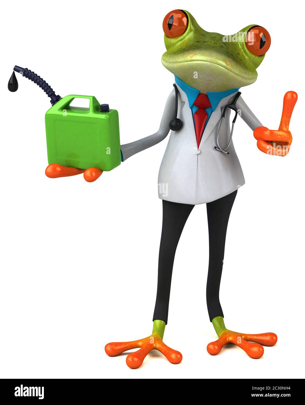 Frog doctor - 3D Illustration Stock Photo - Alamy