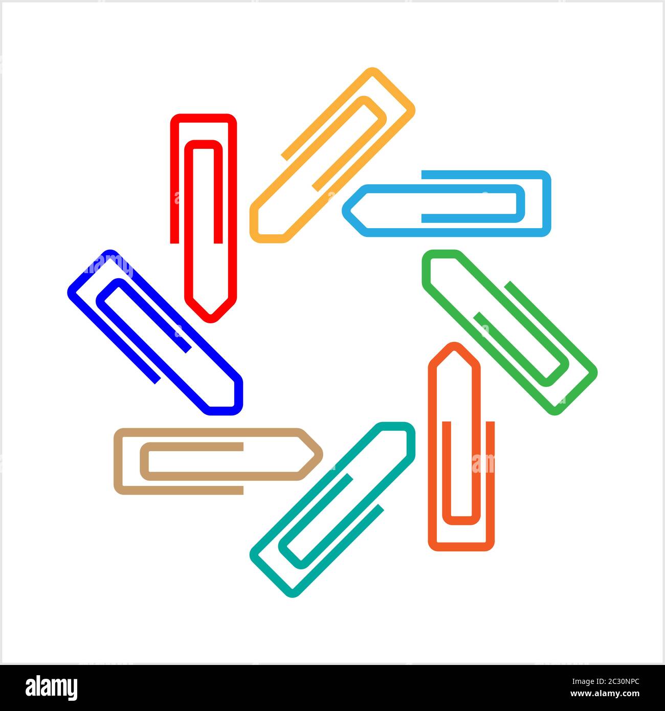 Paper Clip Icon Vector Art Illustration Stock Vector Image & Art - Alamy