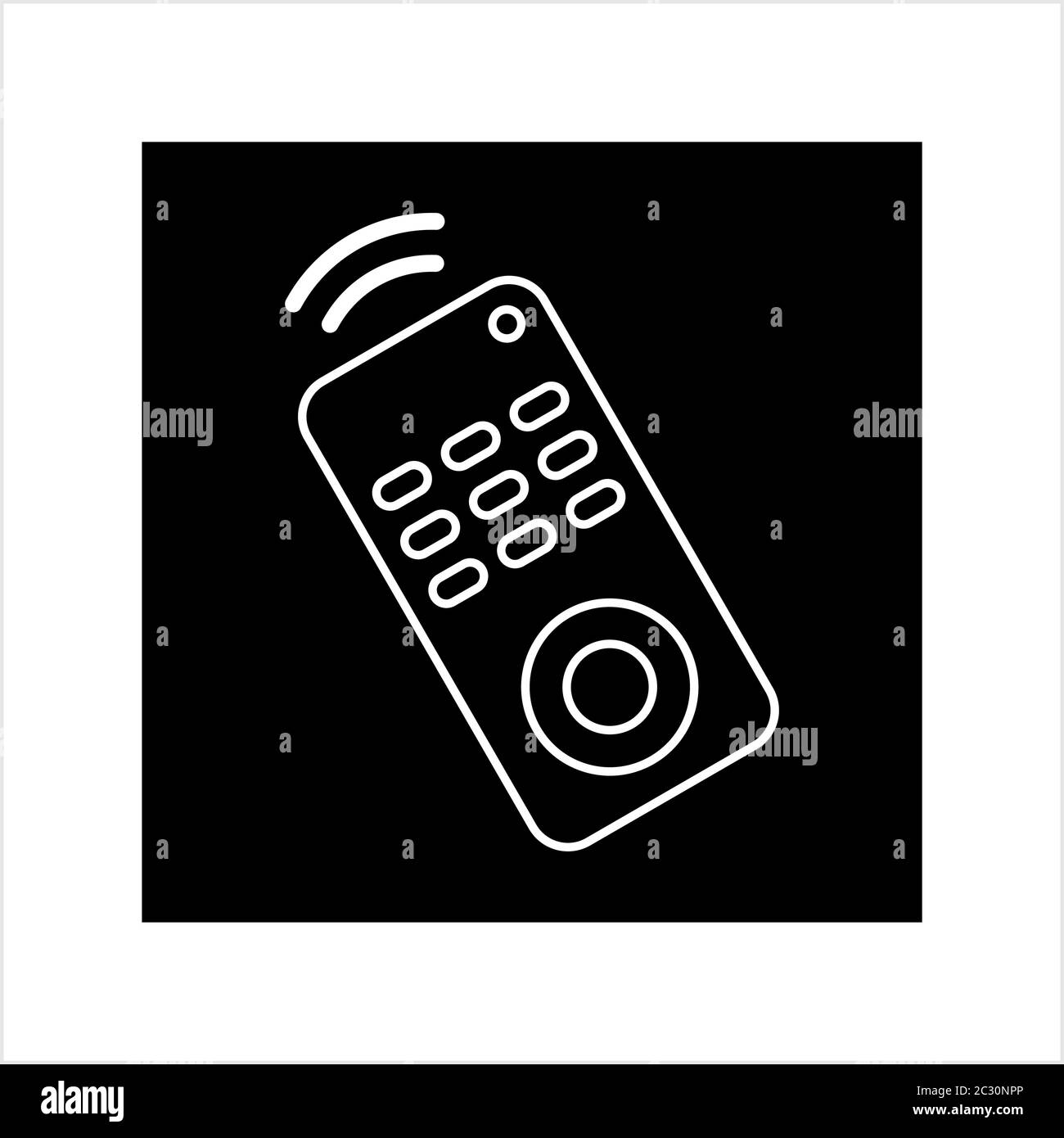 Remote Icon, Remote Vector Art Illustration Stock Vector Image & Art ...