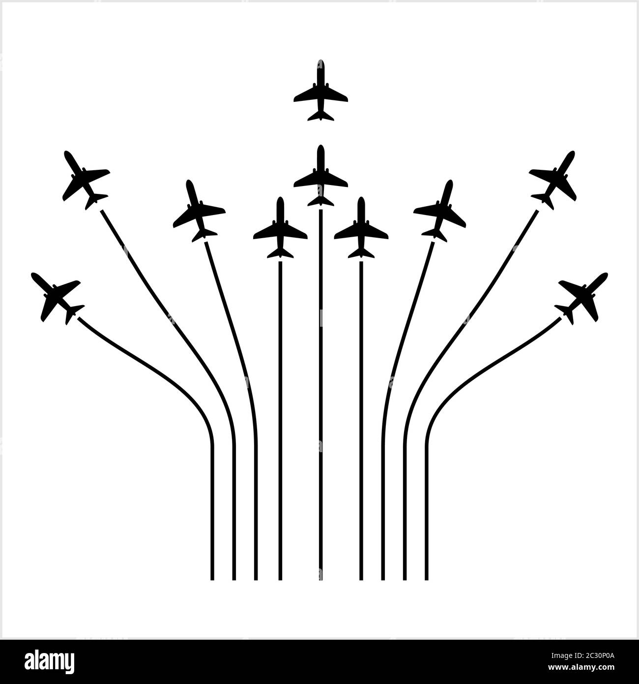 Airplane Flying Formation, Air Show Display, The Disciplined Flight ...