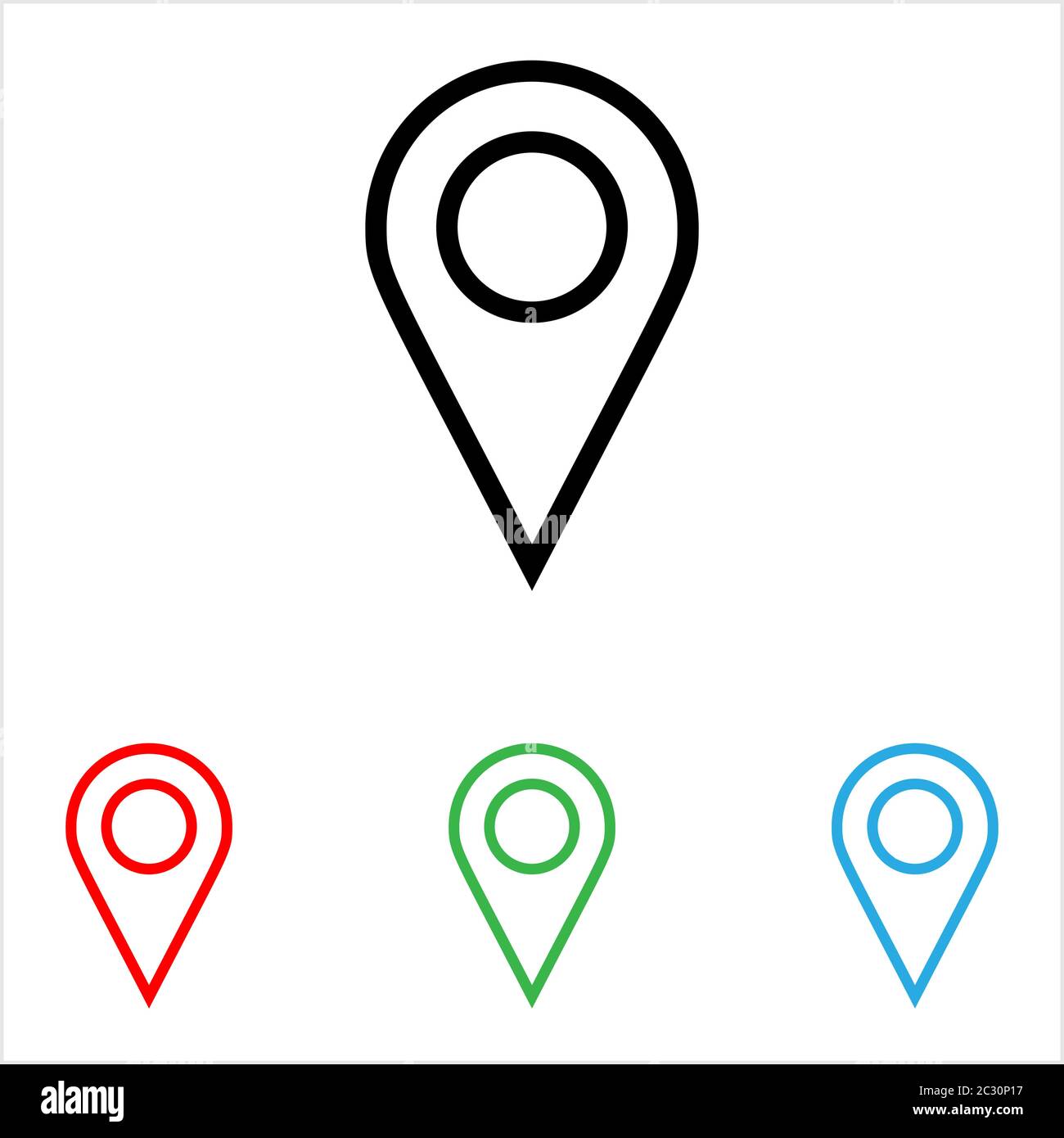 Location Pin Icon Vector Art Illustration Stock Vector Image & Art - Alamy