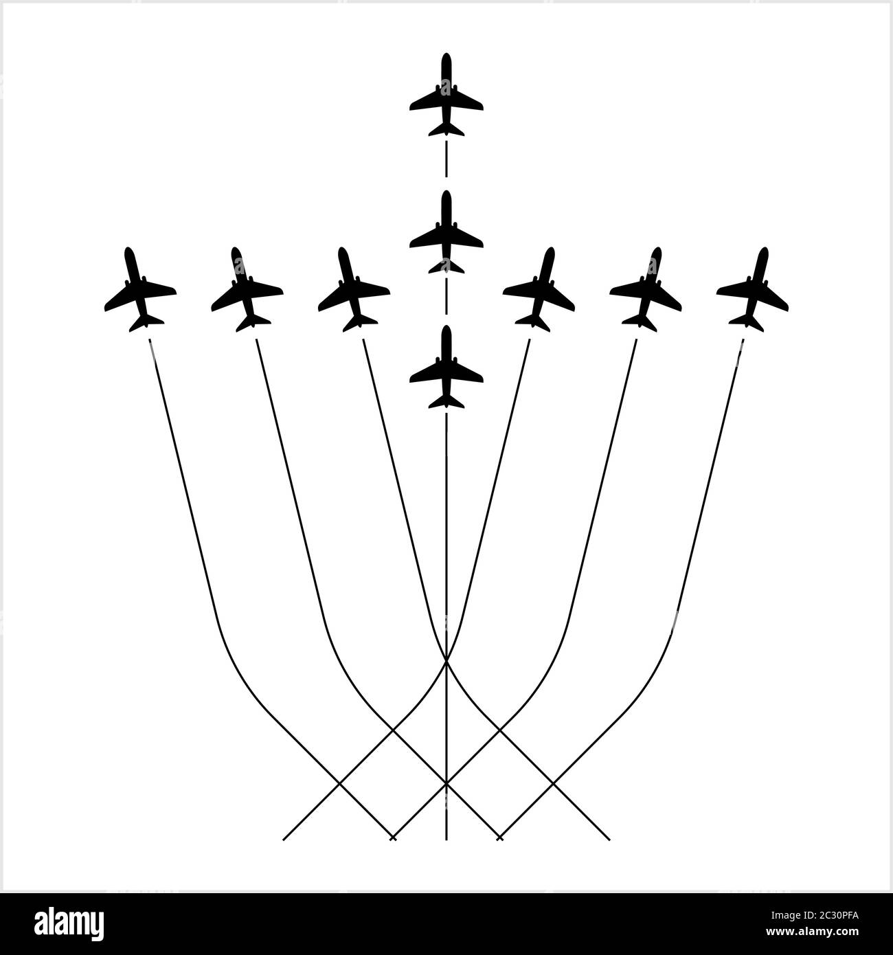 Airplane Flying Formation, Air Show Display, The Disciplined Flight ...