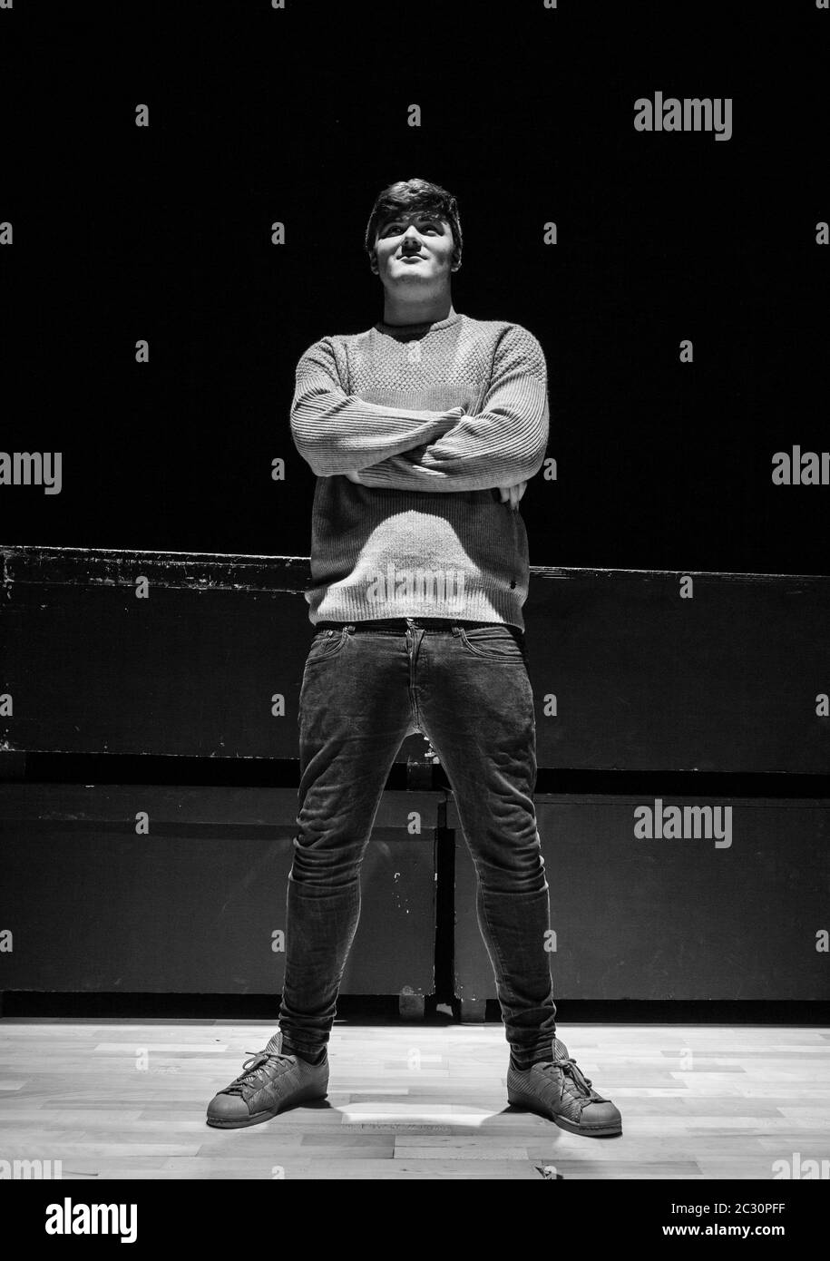 stage works, stage crafts, dramas, live theatre, low key imagery Stock ...