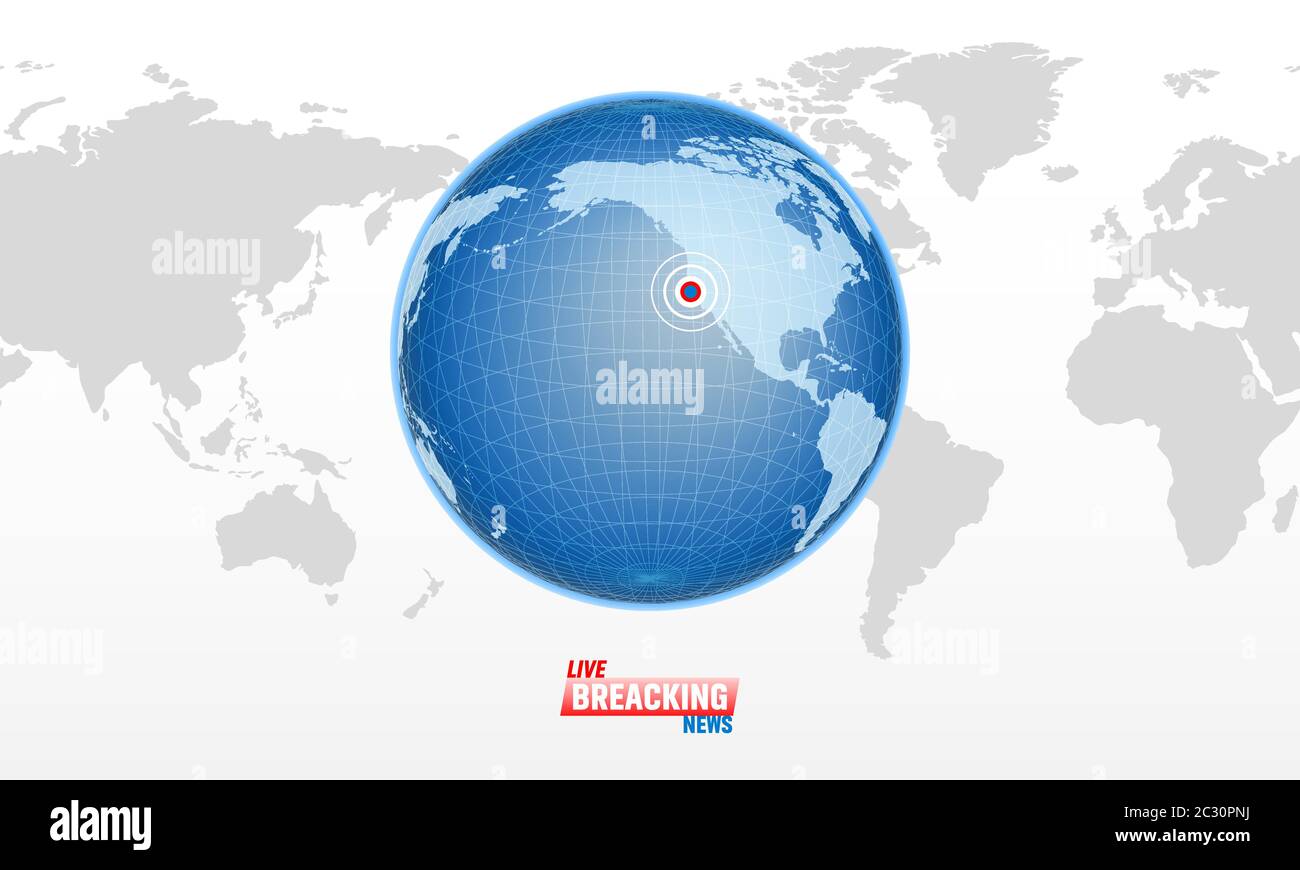 Globe of Earth with Realistic world map. Vector illustration. Contains ...