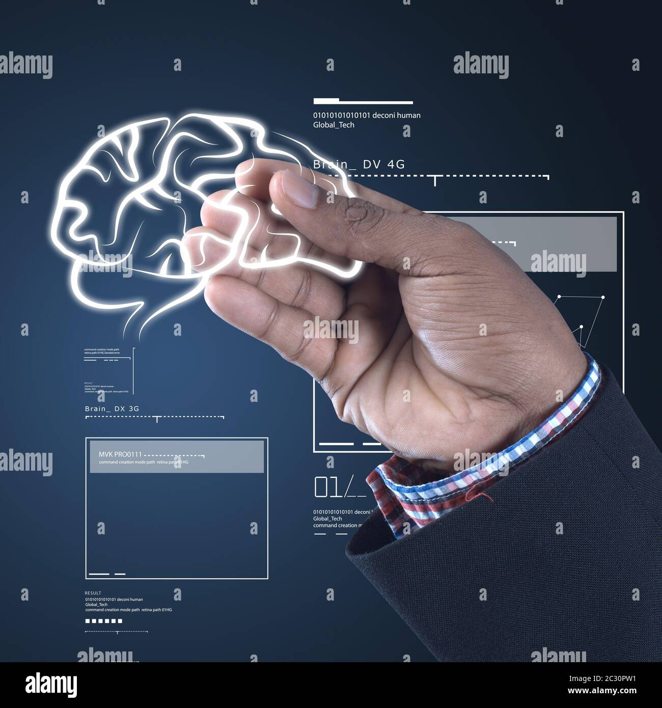 human brain development concept Stock Photo - Alamy