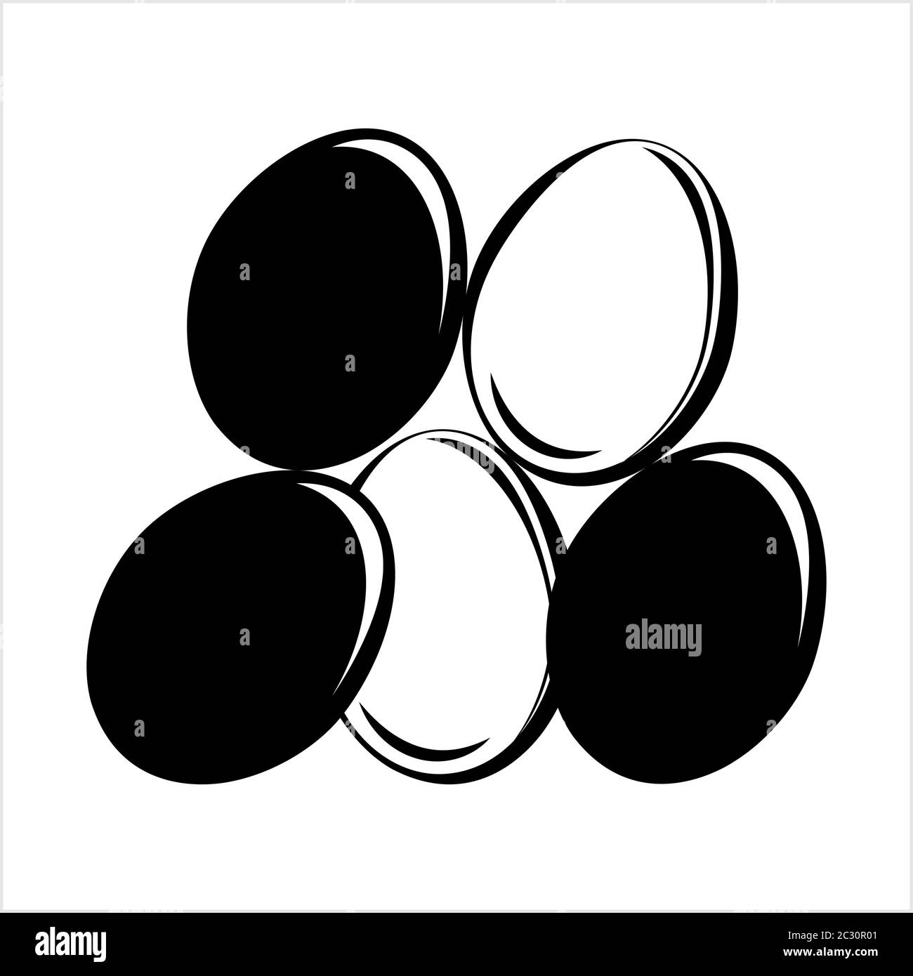 Egg Icon, Egg Vector Art Illustration Stock Vector Image & Art - Alamy