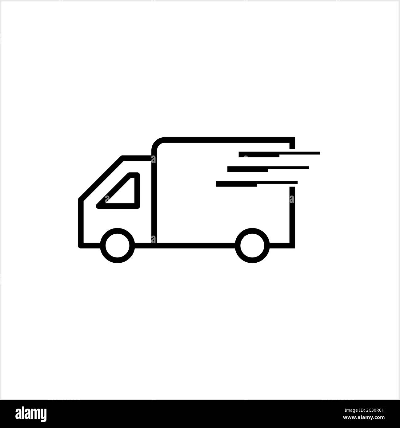 Shipping Truck Icon Vector Art Illustration Stock Vector Image & Art ...