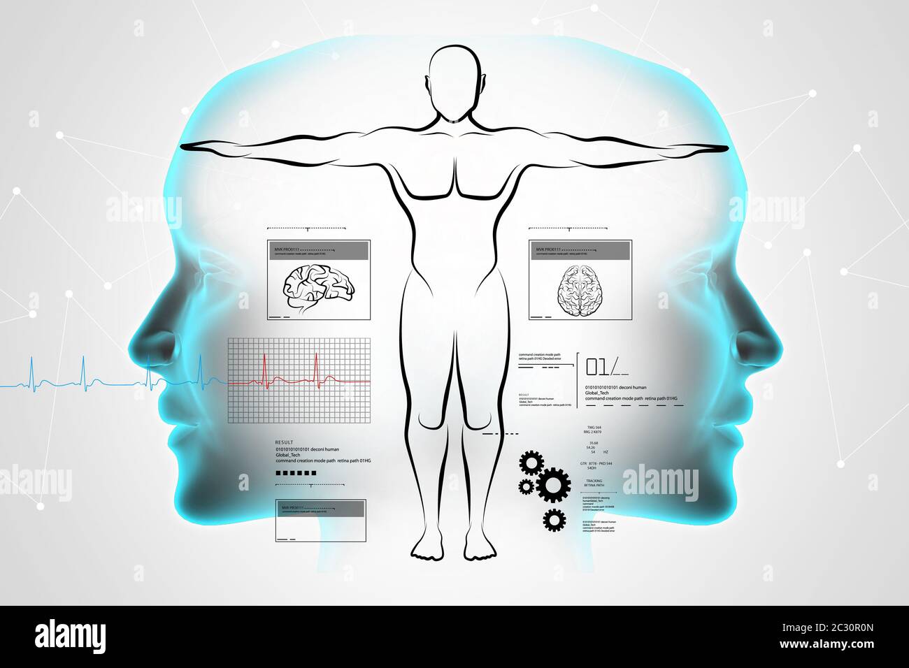 Sketch of human body Stock Photo - Alamy