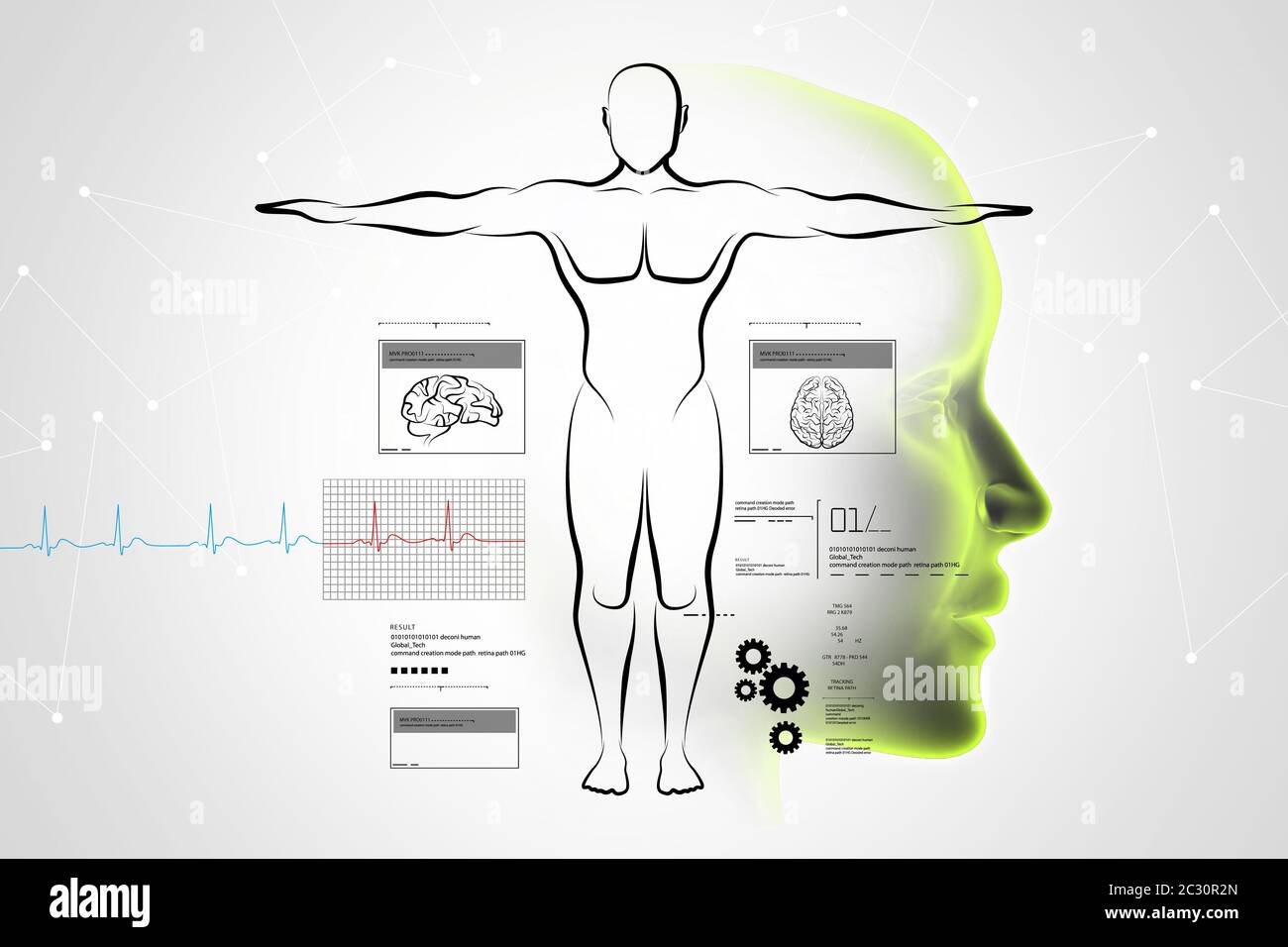 Sketch of human body Stock Photo - Alamy