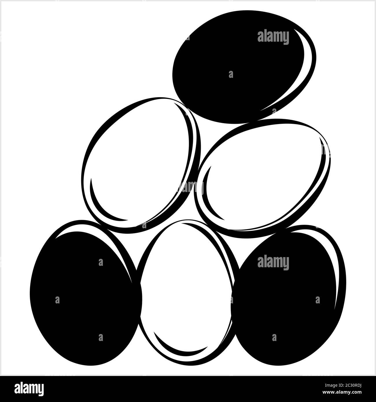 Egg Icon, Egg Vector Art Illustration Stock Vector Image & Art - Alamy