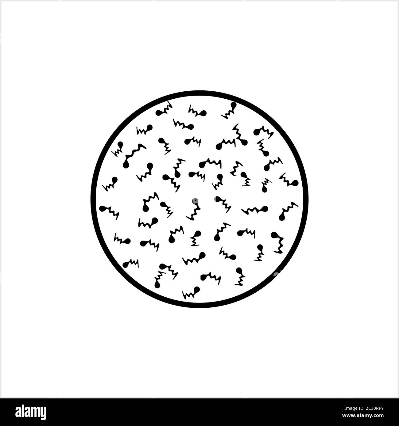 Bacteria Icon, Bacteria Vector Art Illustration Stock Vector Image ...