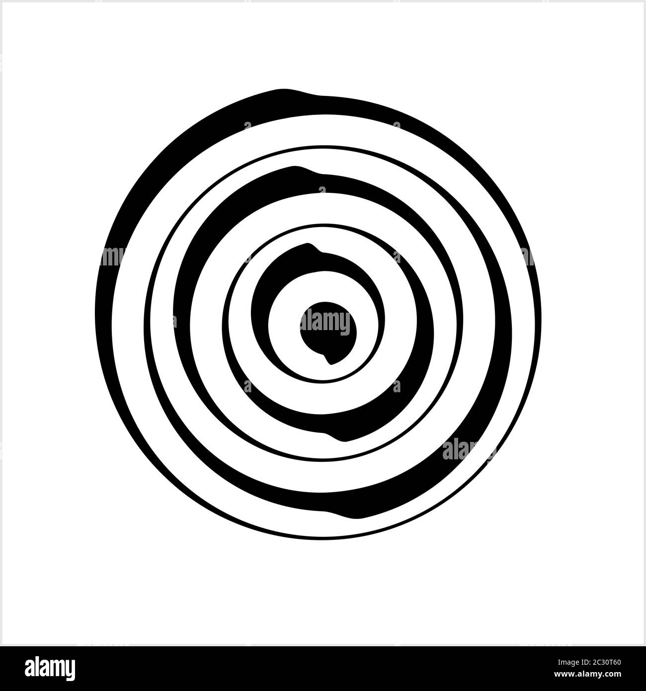 Concentric Circle Abstract Shape Vector Art Illustration Stock Vector ...