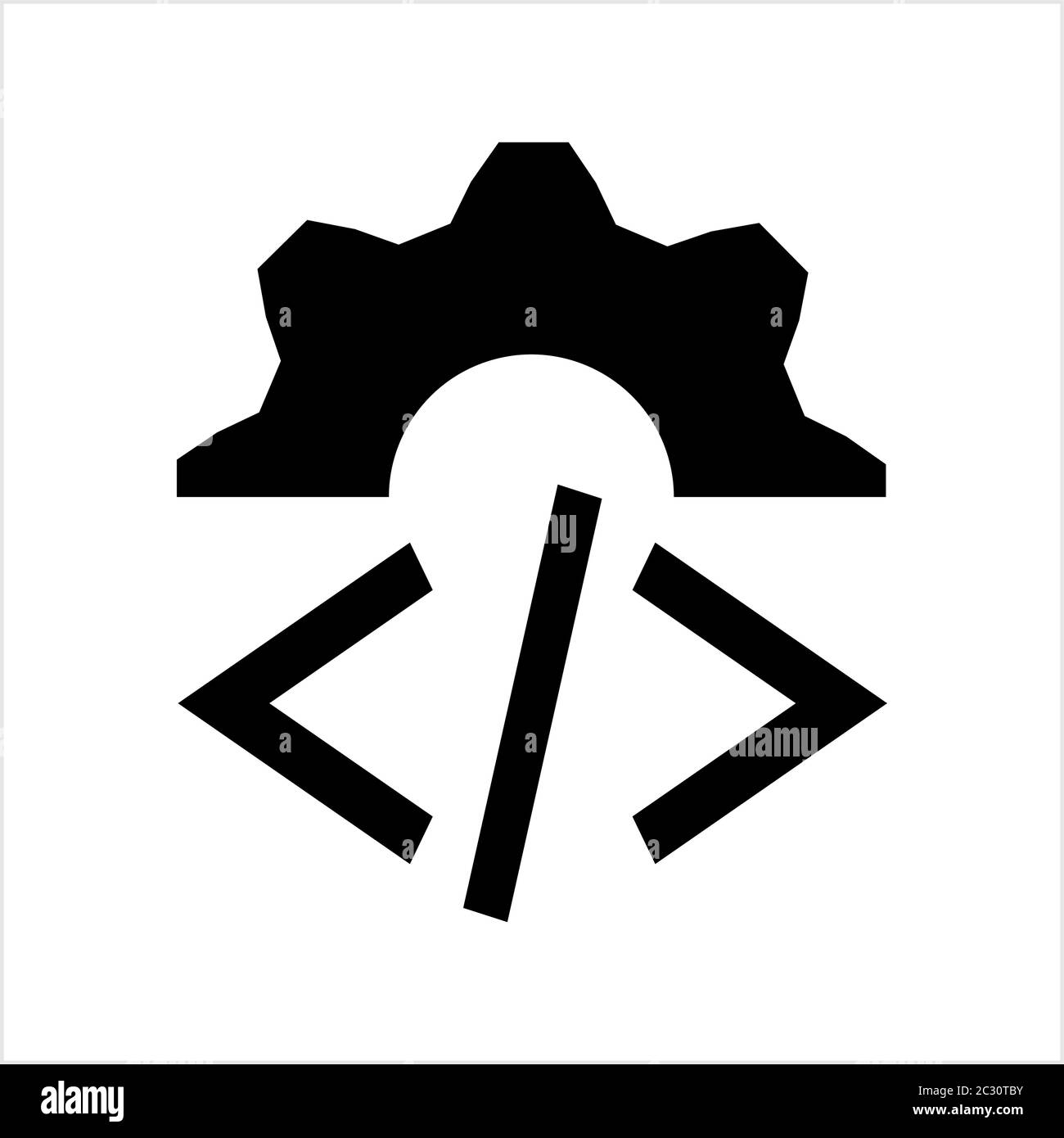 Developer Coding Tool Icon, Custom Coding Icon Vector Art Illustration ... Developer Coding Tool Icon, Custom Coding Icon Vector Art Illustration ...