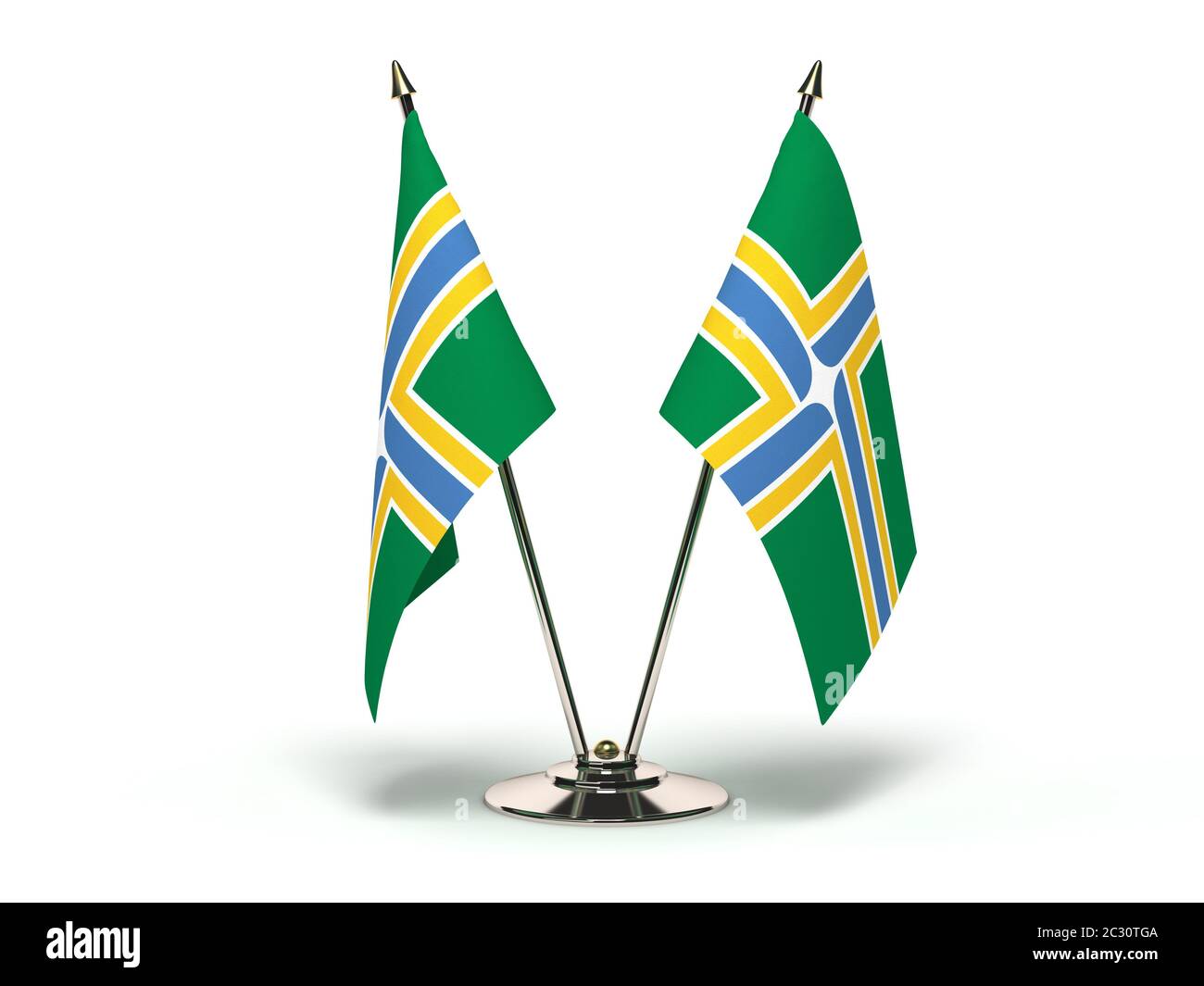 Oregon Portland Flag (Flags Isolated with clipping path Stock Photo - Alamy