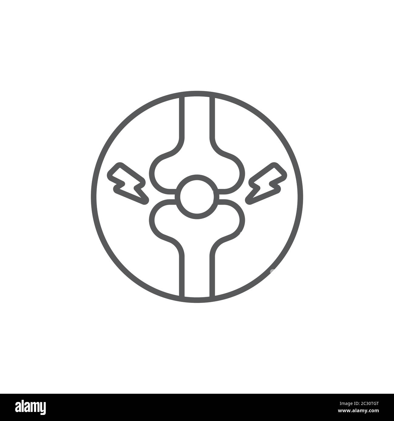 Joint pain vector icon symbol isolated on white background Stock Vector ...