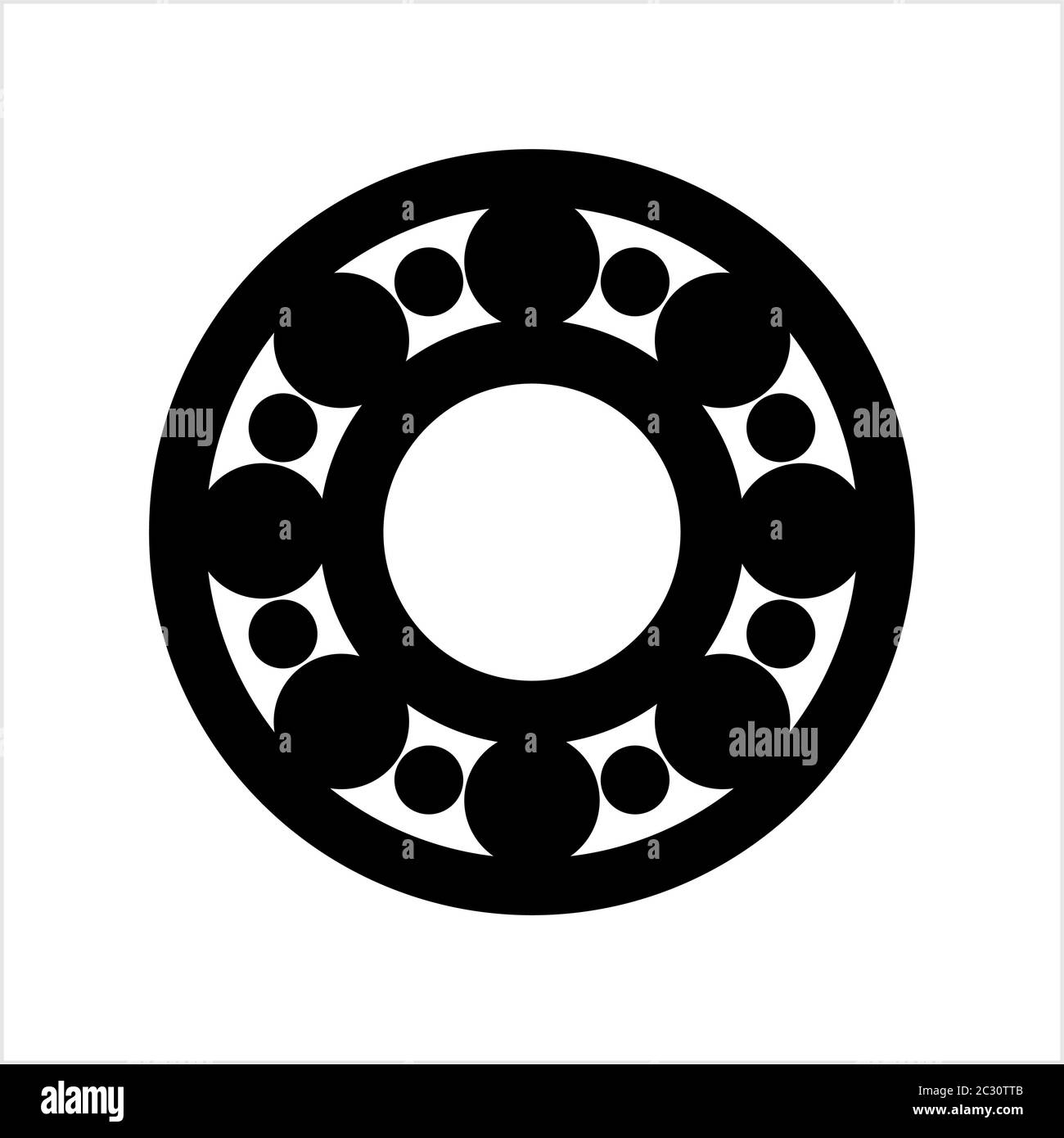 Bearing Icon, Ball Bearing Icon Vector Art Illustration Stock Vector ...
