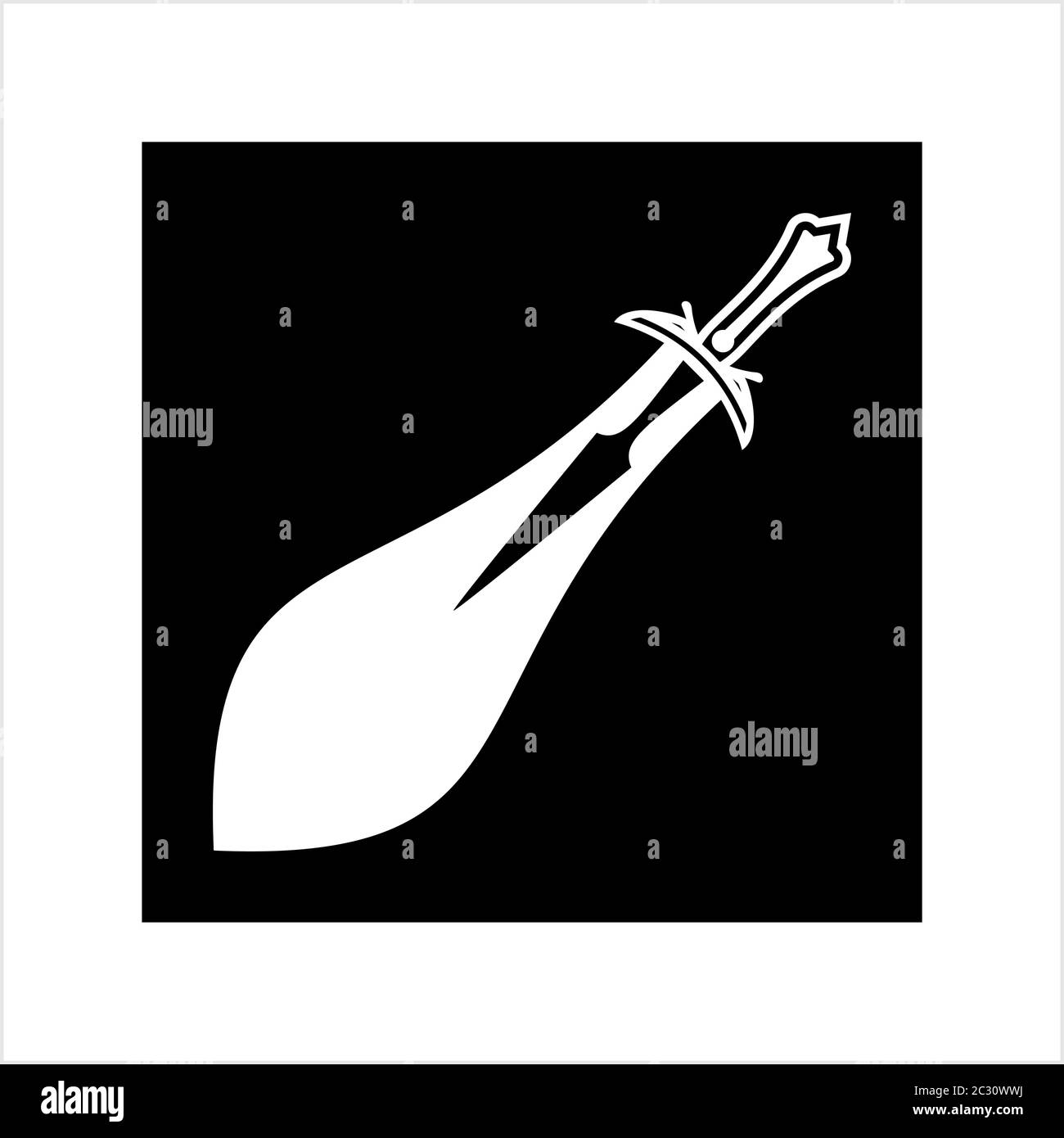 Sword Icon, Sword Vector Art Illustration Stock Vector Image & Art - Alamy