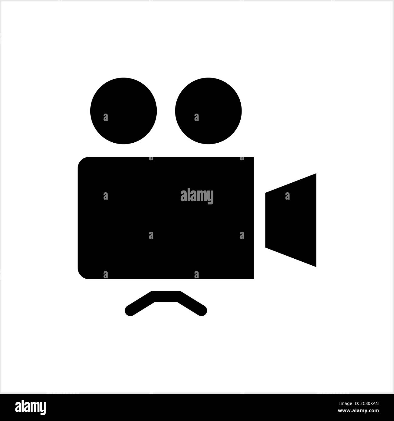 Movie Camera Icon Vector Art Illustration Stock Vector Image & Art - Alamy