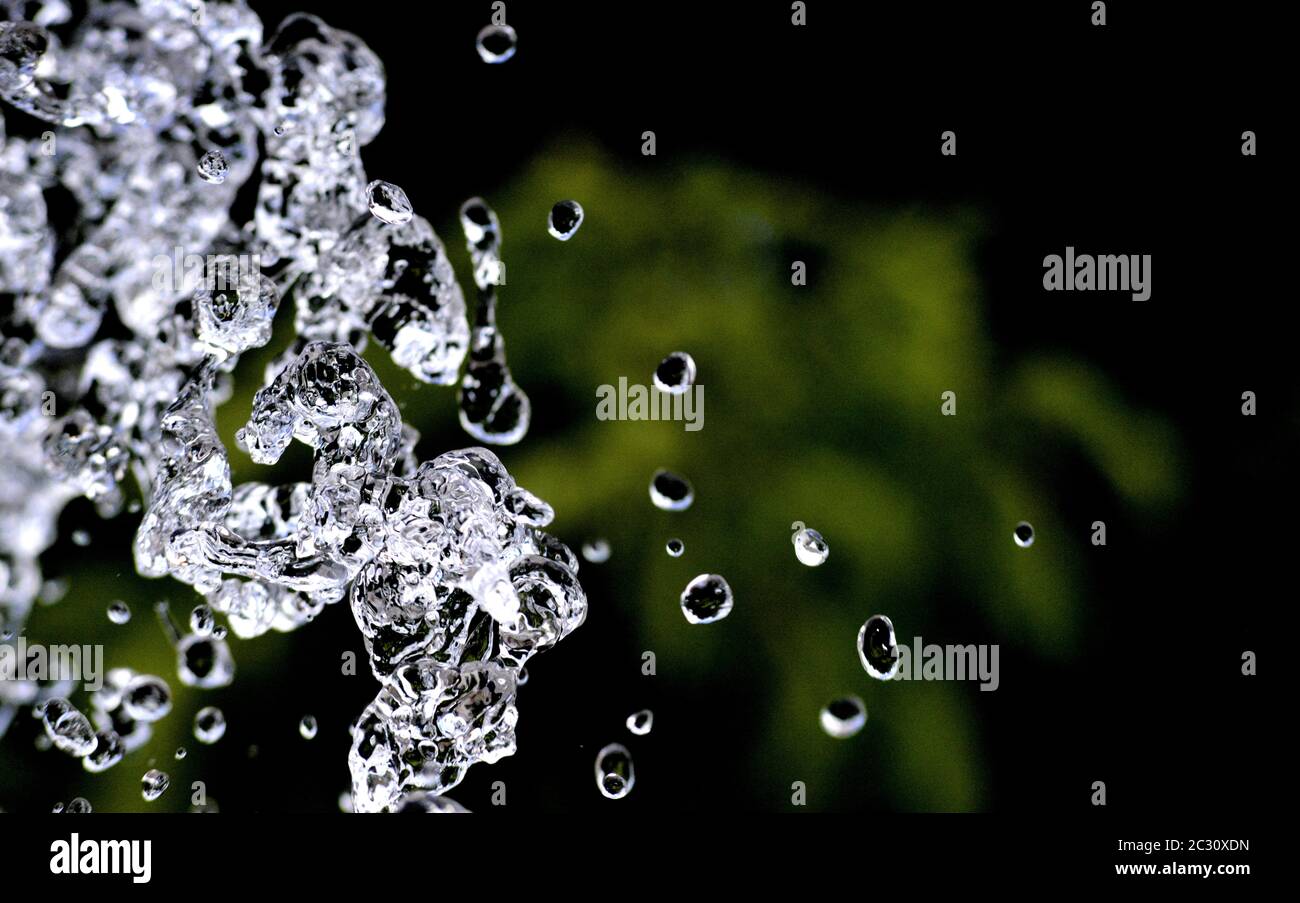 splash of waterdrops ,water fly levitate in the air image Stock Photo ...