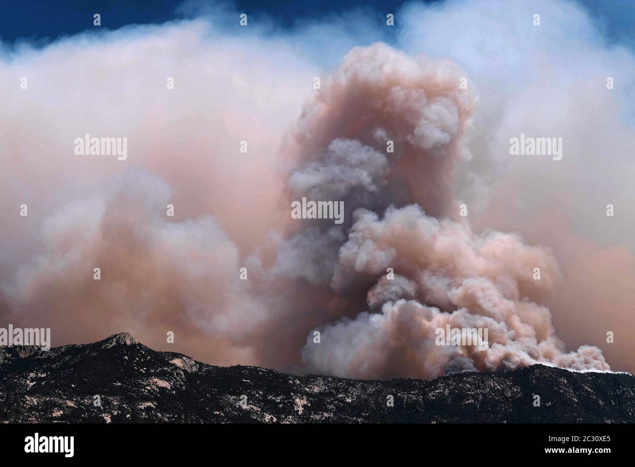 June 17, 2020, Tucson, Arizona, USA: The Big Horn fire has burned over ...