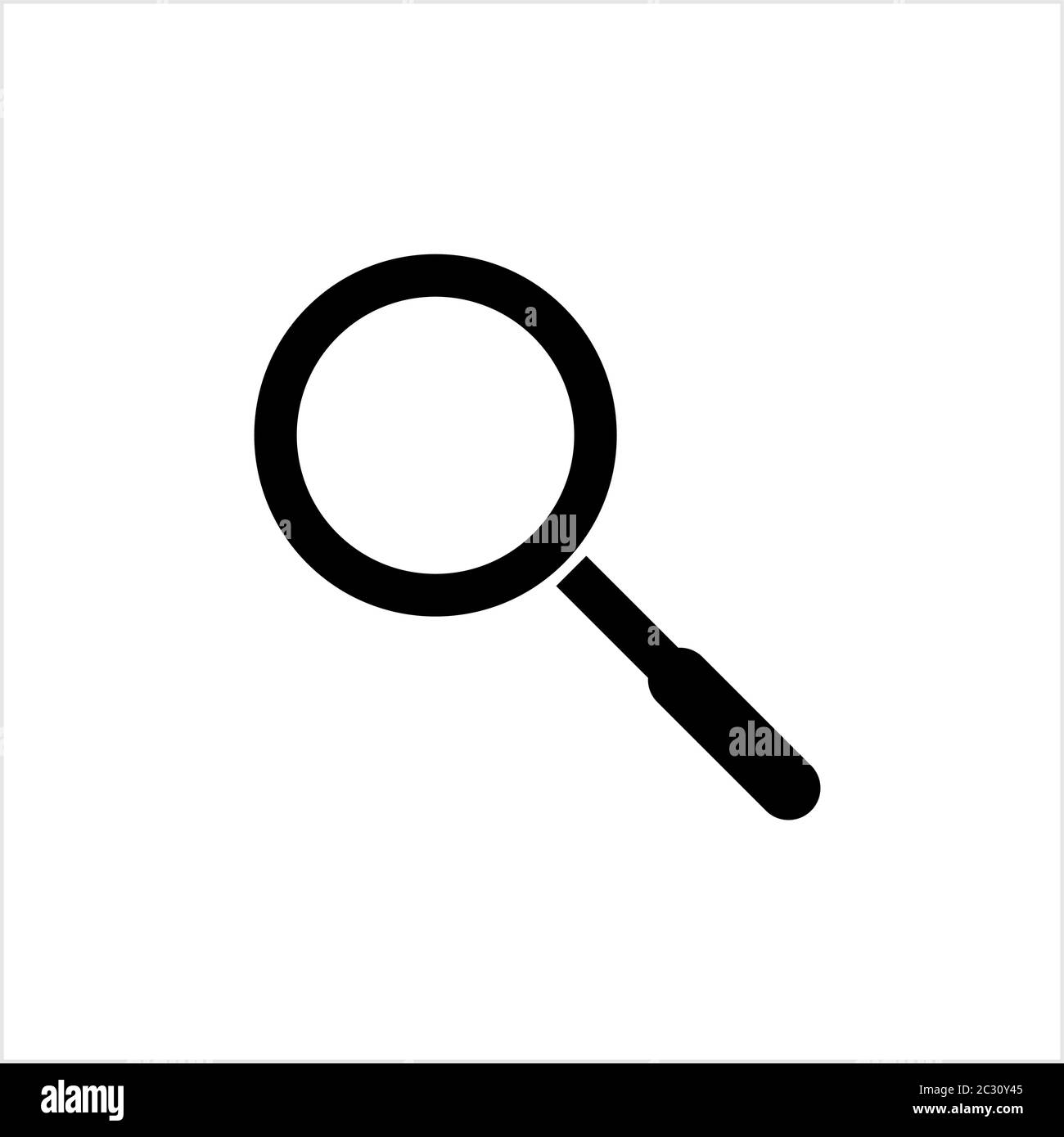 Magnifier Icon, Magnify Glass, Lens Icon Vector Art Illustration Stock ...