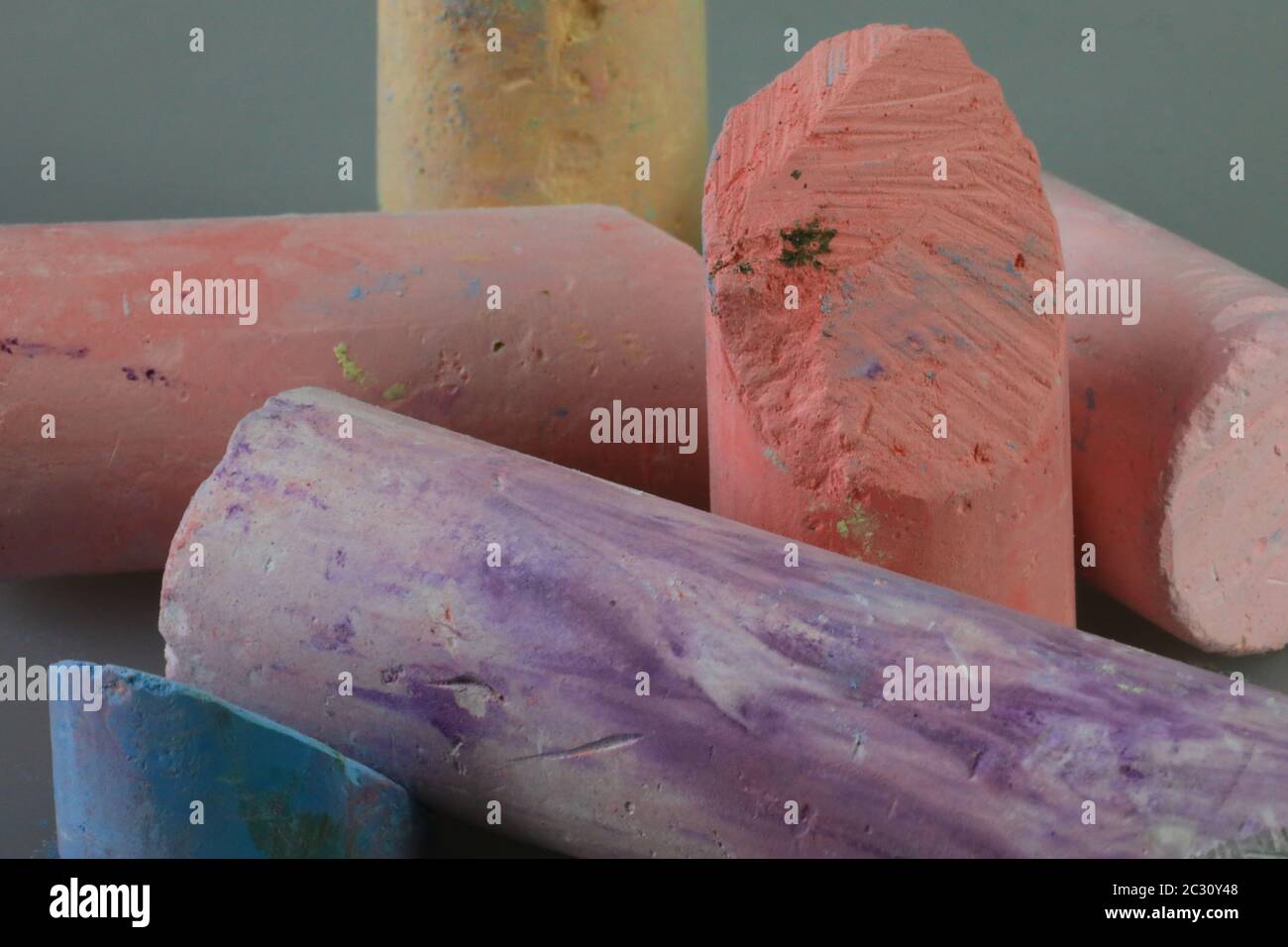 Assortment of sidewalk chalk Stock Photo - Alamy