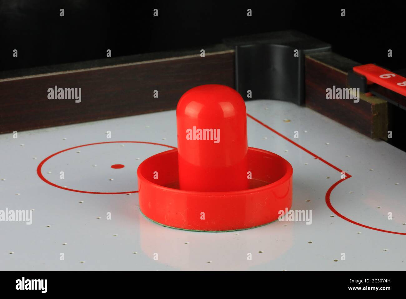Air Hockey Game Board With Puck Stock Photo Alamy air-hockey-game-board-with-puck-stock-photo-alamy