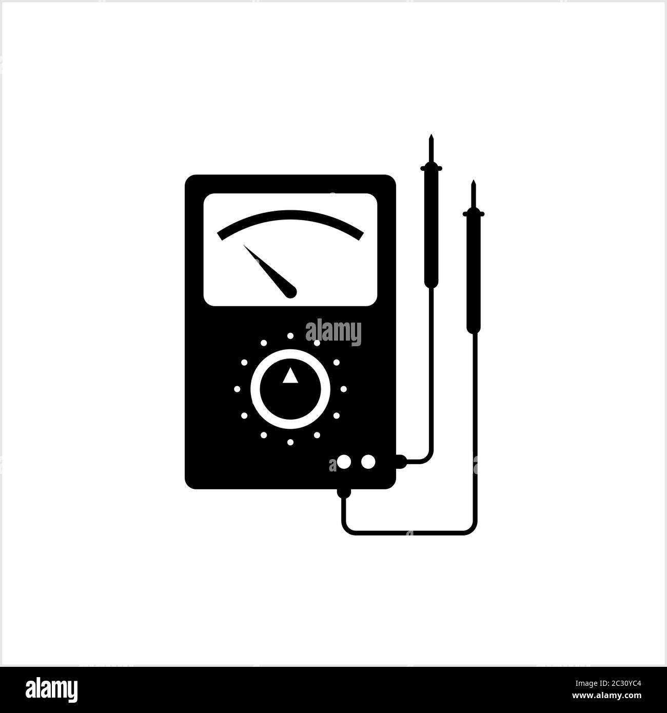 Multi Meter Icon, Multimeter Icon, Vector Art Illustration Stock Vector ...