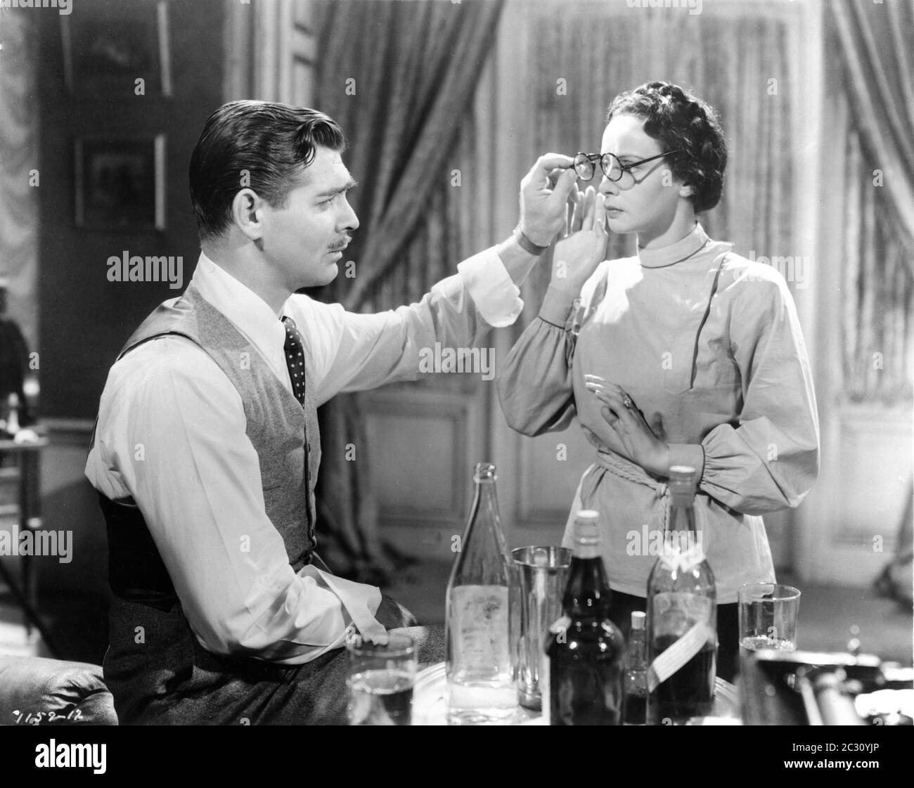 CLARK GABLE and NATASHA LYTESS in COMRADE X 1940 director KING VIDOR ...