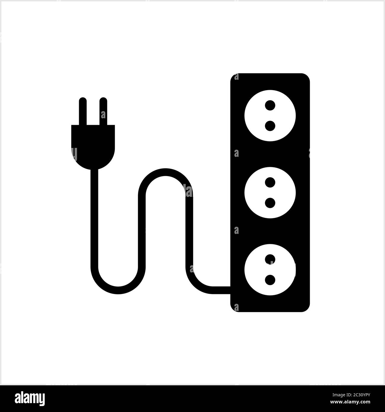 Extension Cord Icon Vector Art Illustration Stock Vector Image & Art ...