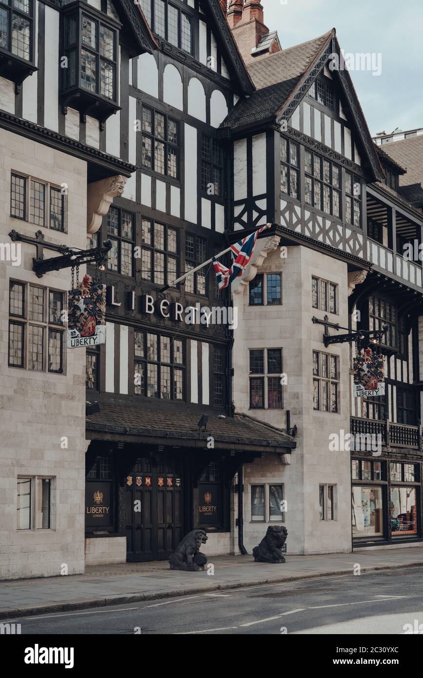 The liberty department store in central london hi-res stock photography ...