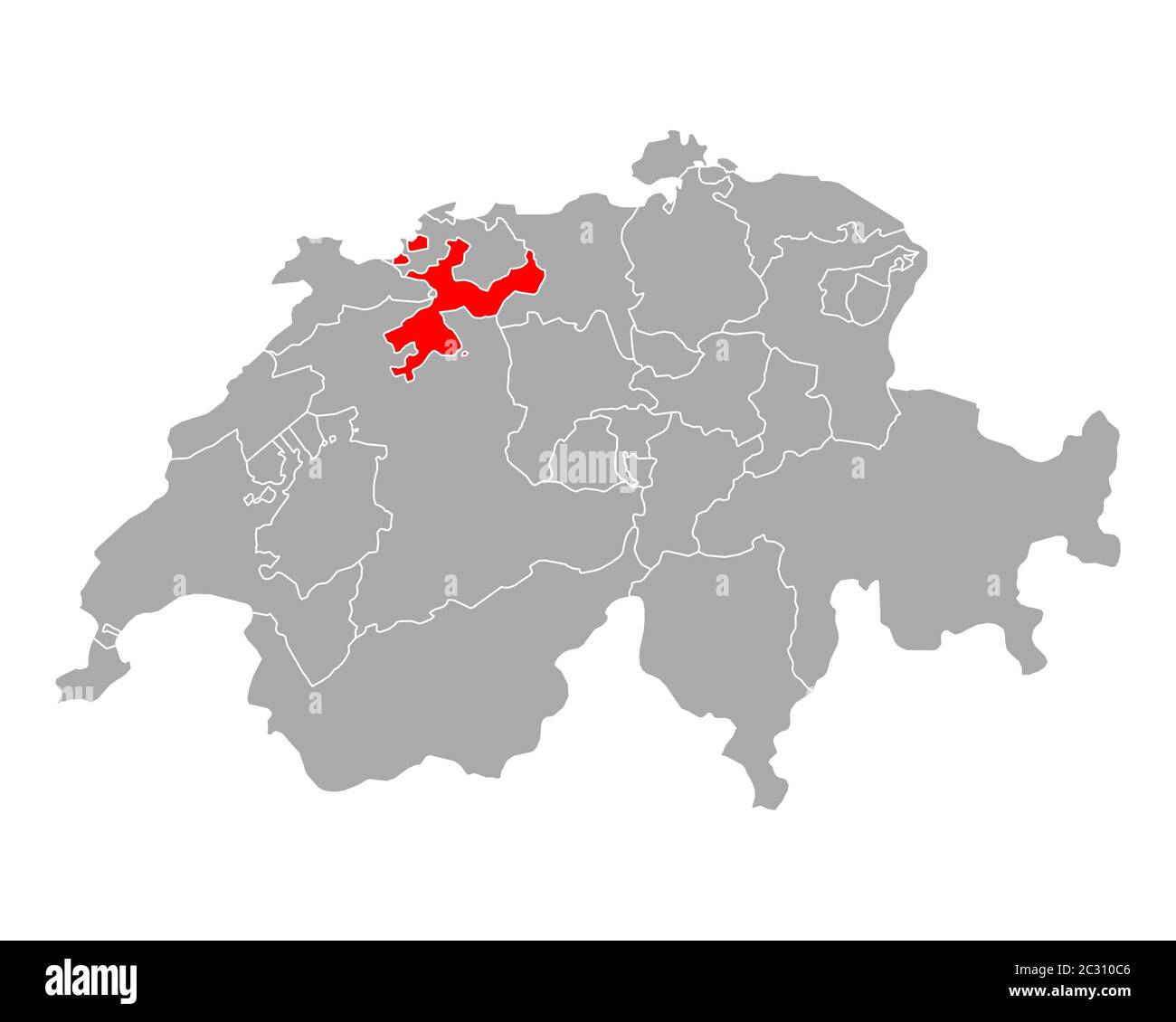 Solothurn map hi-res stock photography and images - Alamy