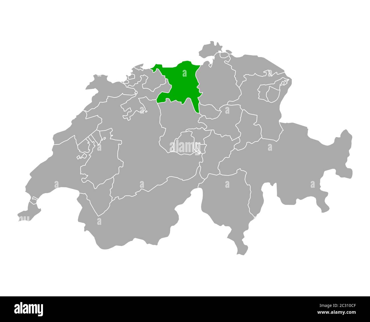 Aargau map hi-res stock photography and images - Alamy